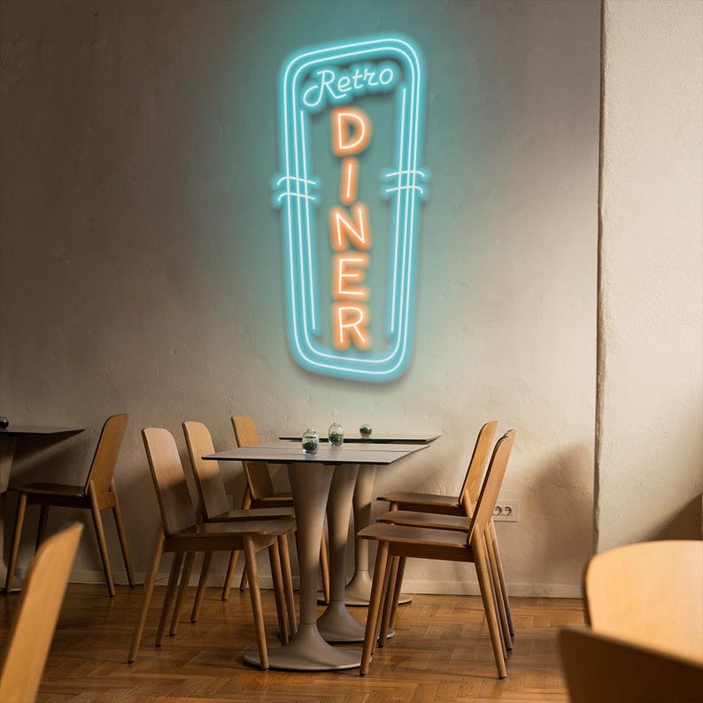 Retro Diner - Led Neon Sign - Etsy