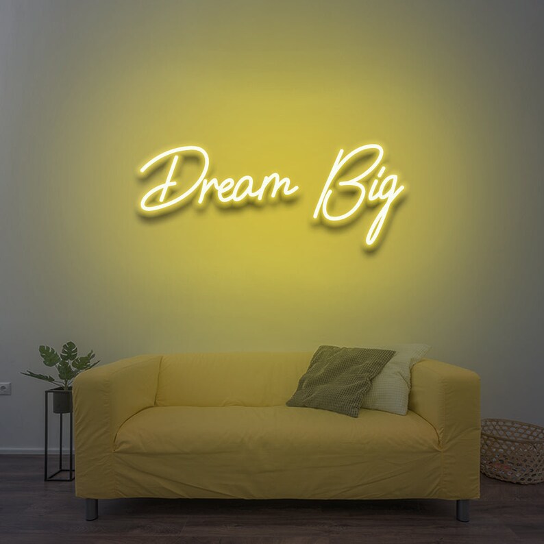 Neon Sign Dream Big - Etsy