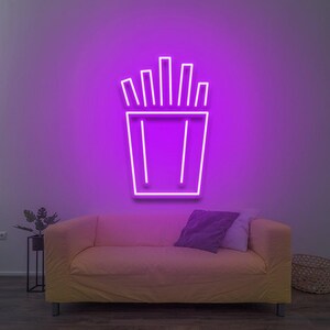 French Fries - Led Neon Sign - Etsy