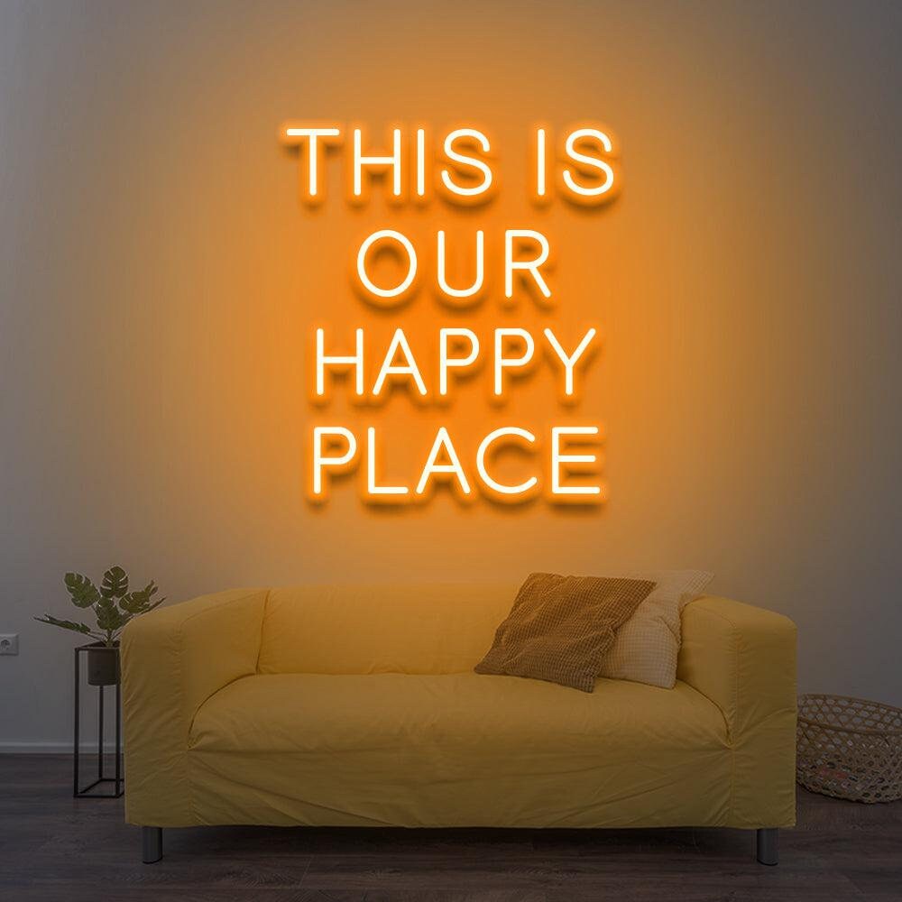 This is Our Happy Place LED Neon Sign - Etsy