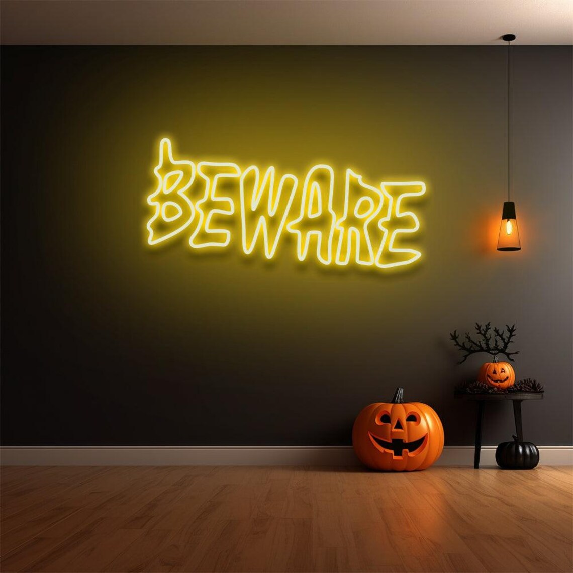 Beware LED Neon Sign - Etsy