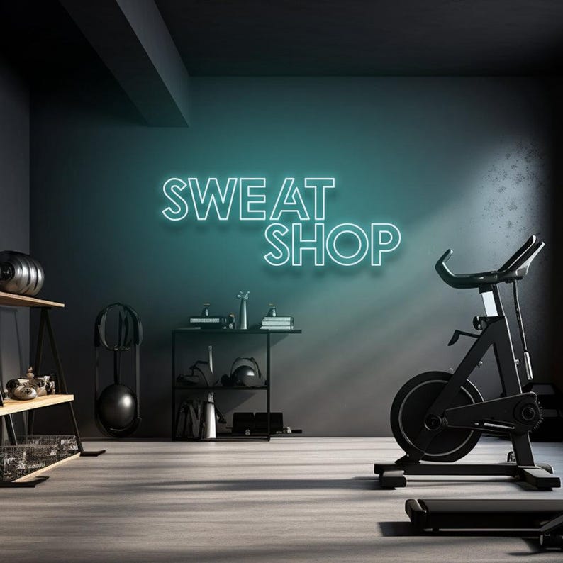 Sweat Shop LED Neon Sign - Etsy