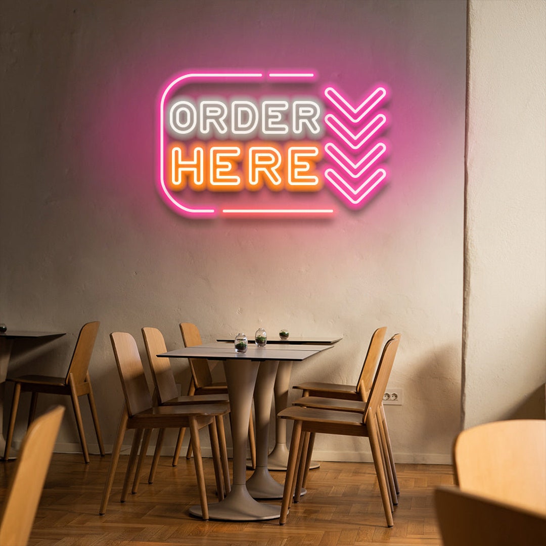Order Here LED Neon Sign - Etsy