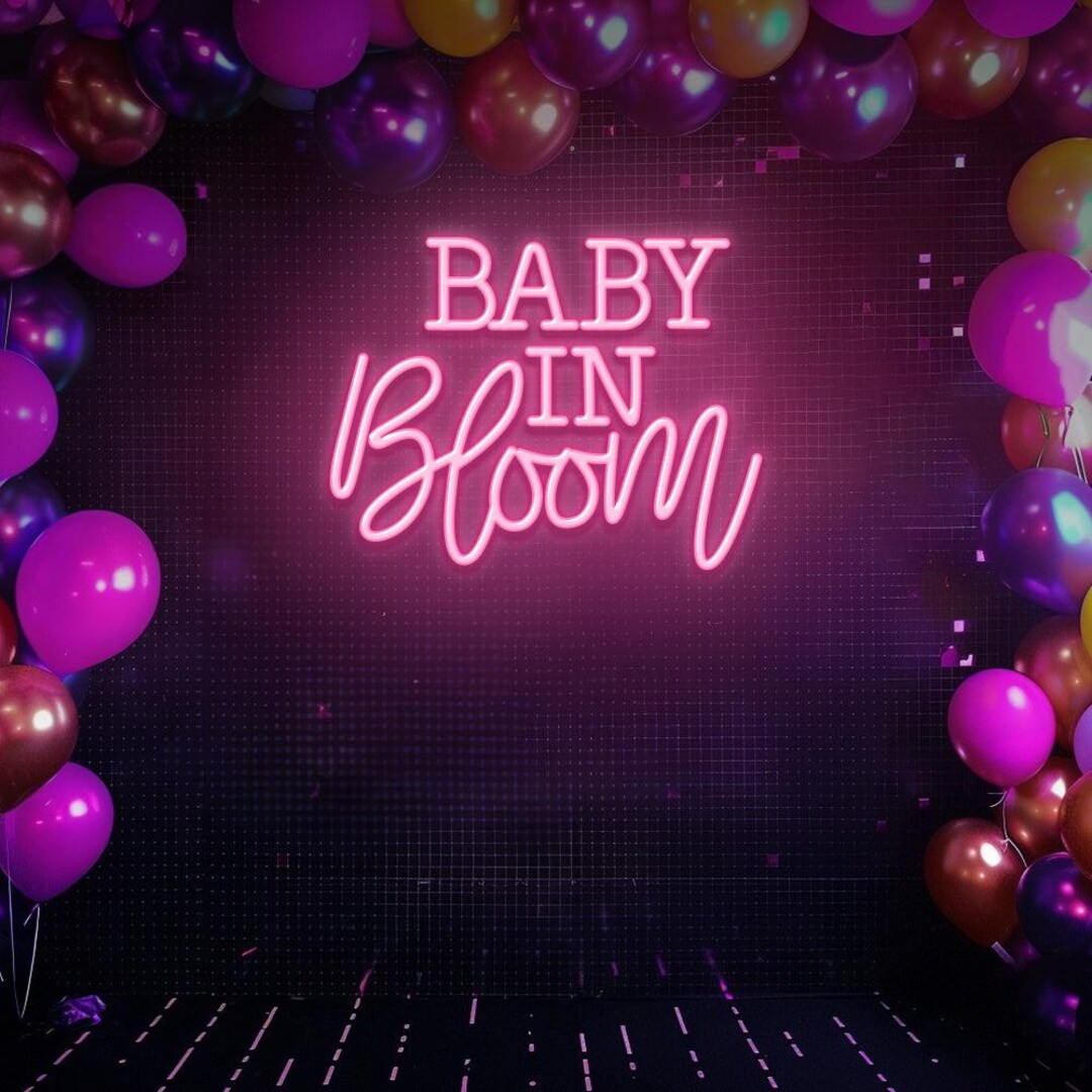 Baby in Bloom LED Neon Sign - Etsy