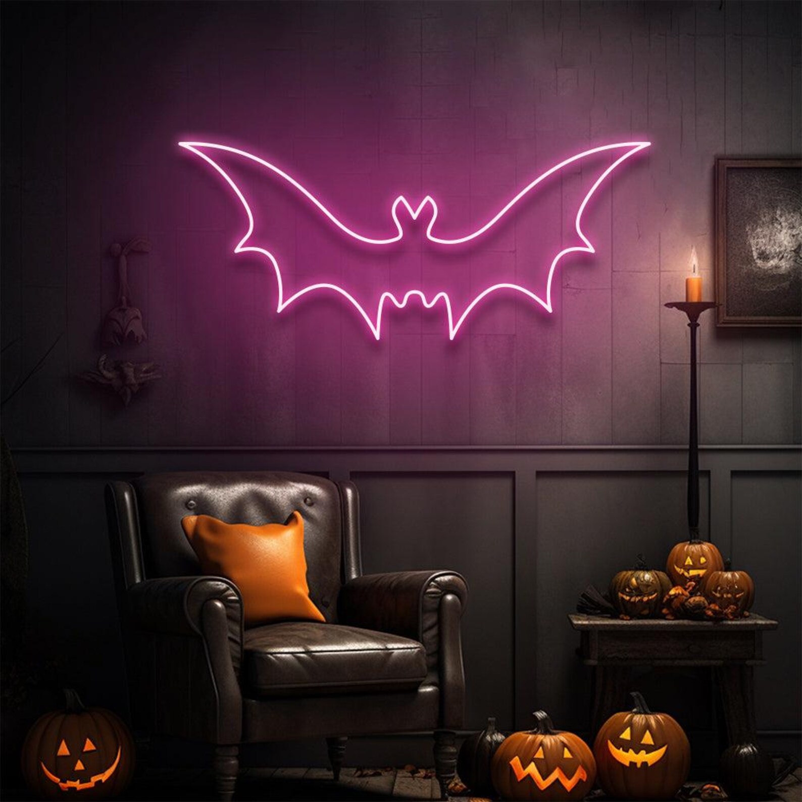 Bat LED Neon Sign - Etsy