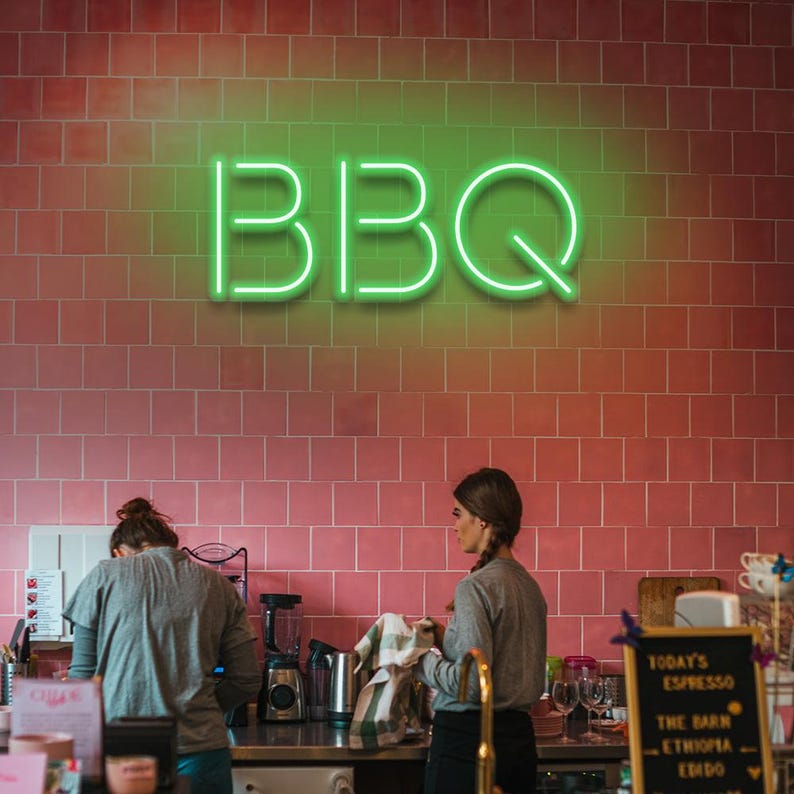 Bbq - Led Neon Sign - Etsy