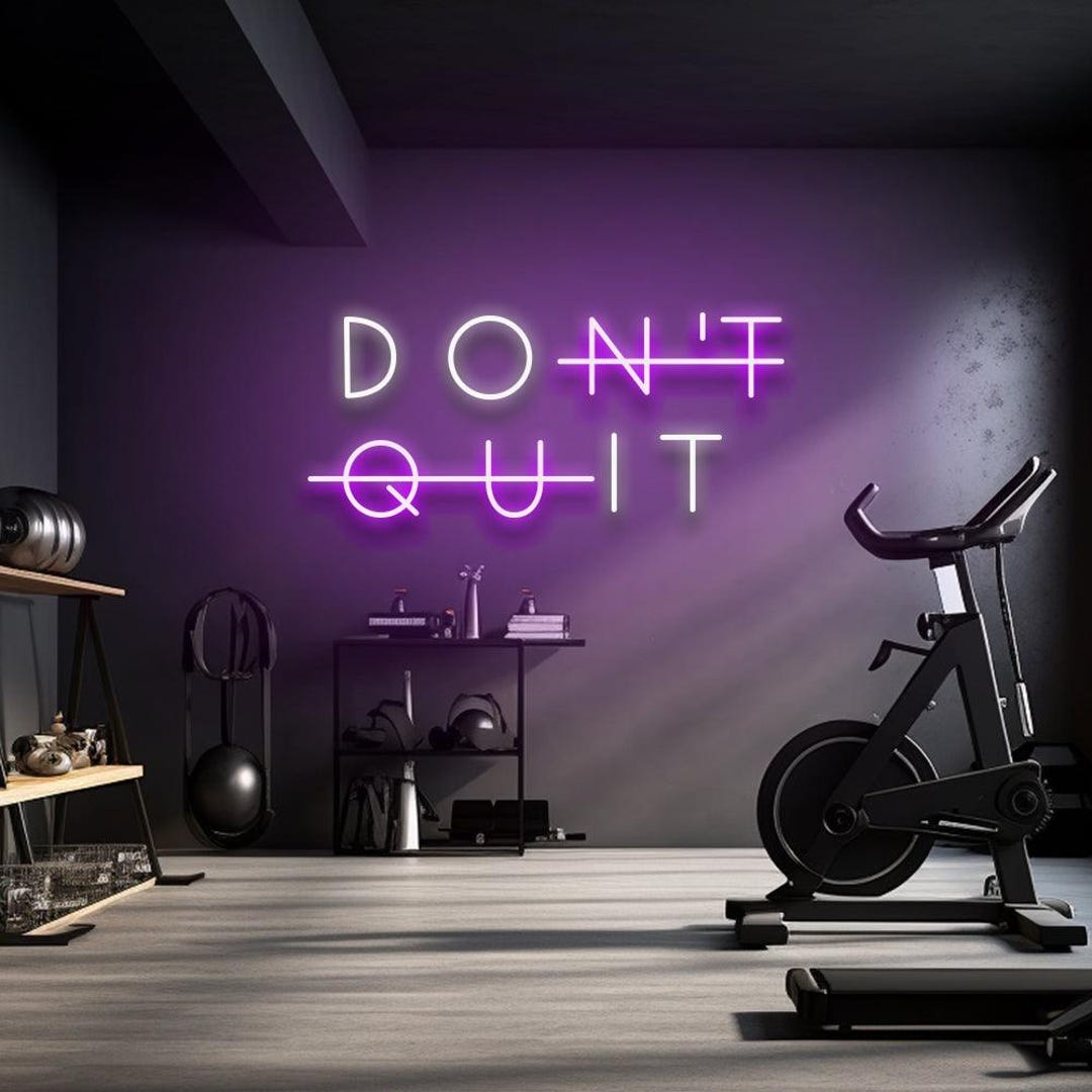 Don't Quit - LED Neon Sign - Etsy
