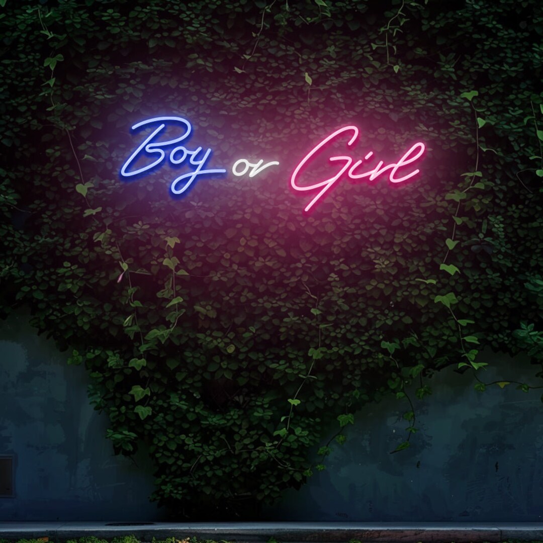 Boy or Girl LED Neon Sign - Etsy