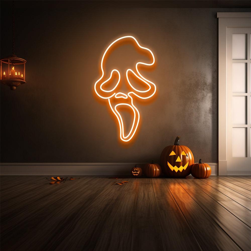 Scream Ghost LED Neon Sign - Etsy