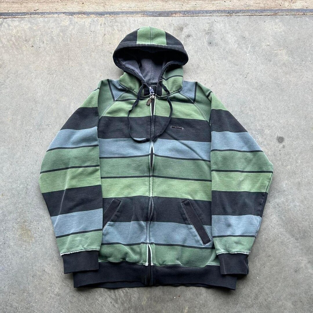 Y2k Skater Grunge Style Matix Zip up Hooded Jacket Size Medium - Etsy