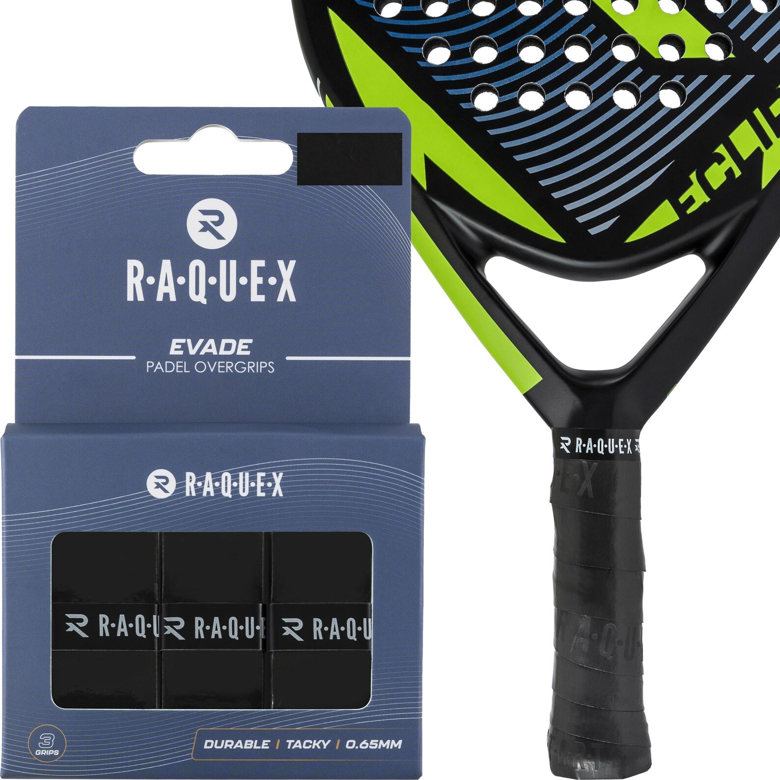 Raquex Evade Padel Overgrip - 3 Over Grips, 10 Colour Options. Designed ...