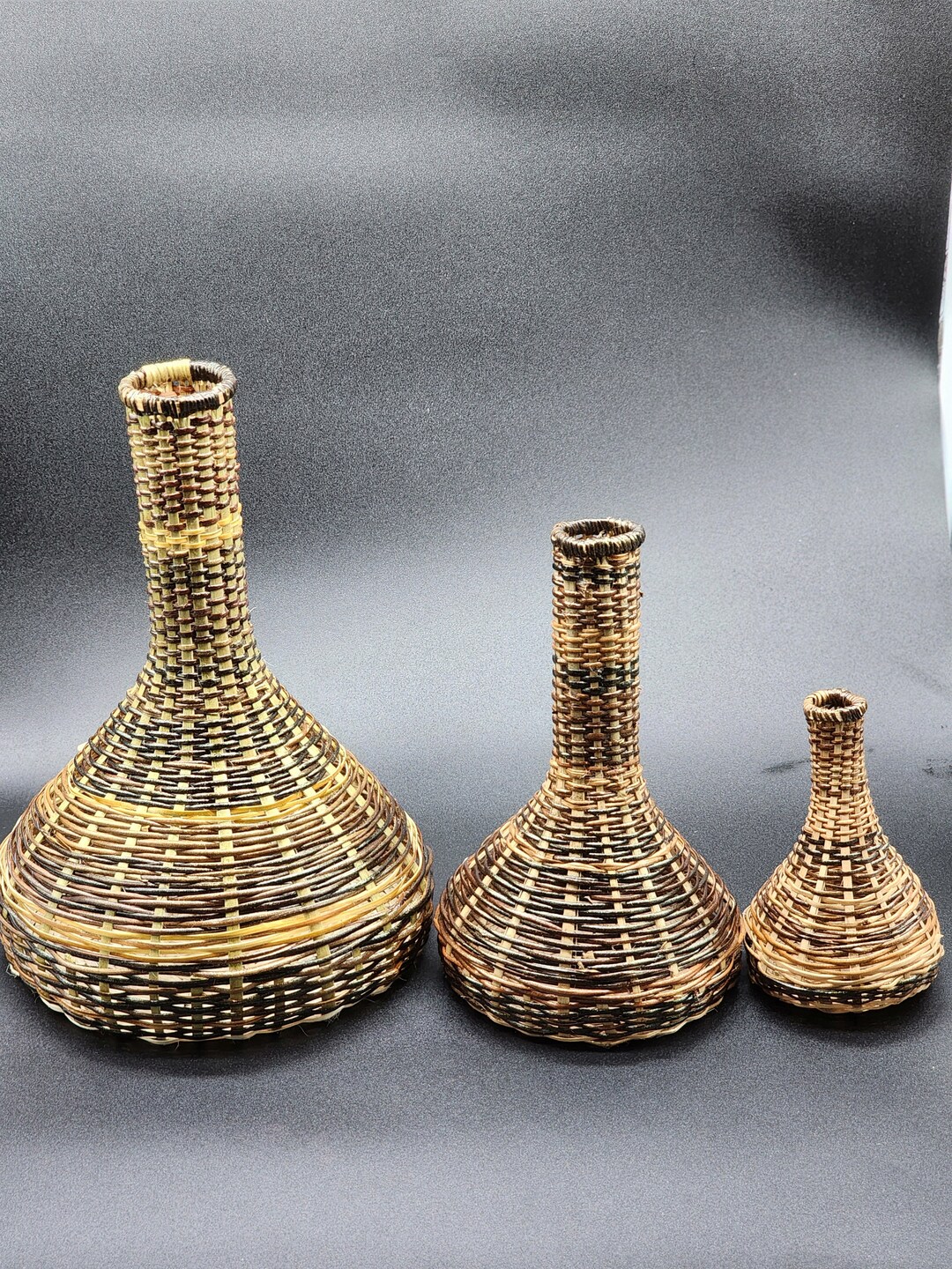 Set Bingo Buchaka Shaker Wicker Jug Woven Vase Bingo Game Gold Gilding ...