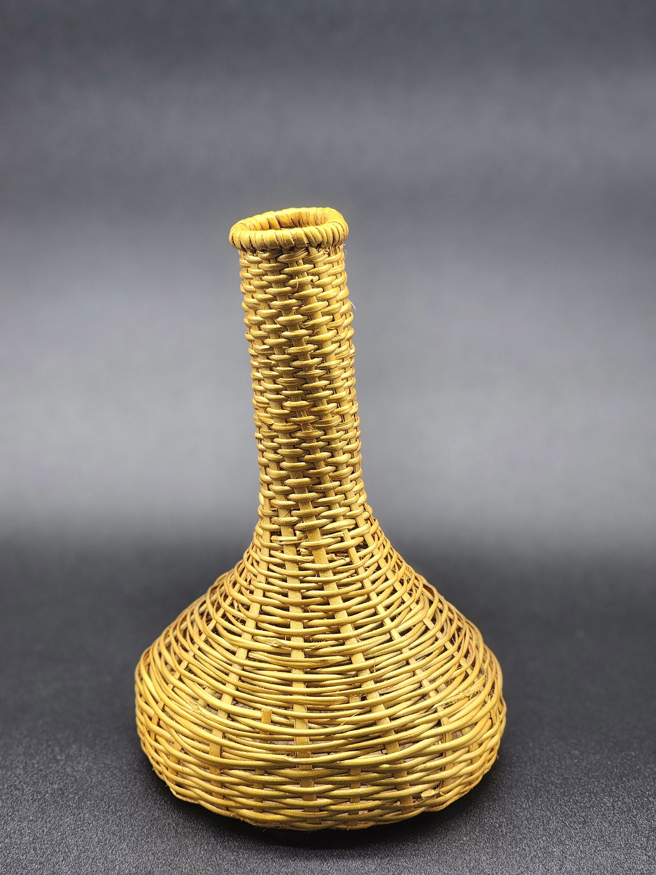 Bingo Buchaka Shaker Wicker Jug Woven Vase Bingo Game Gold Gilding Gift ...