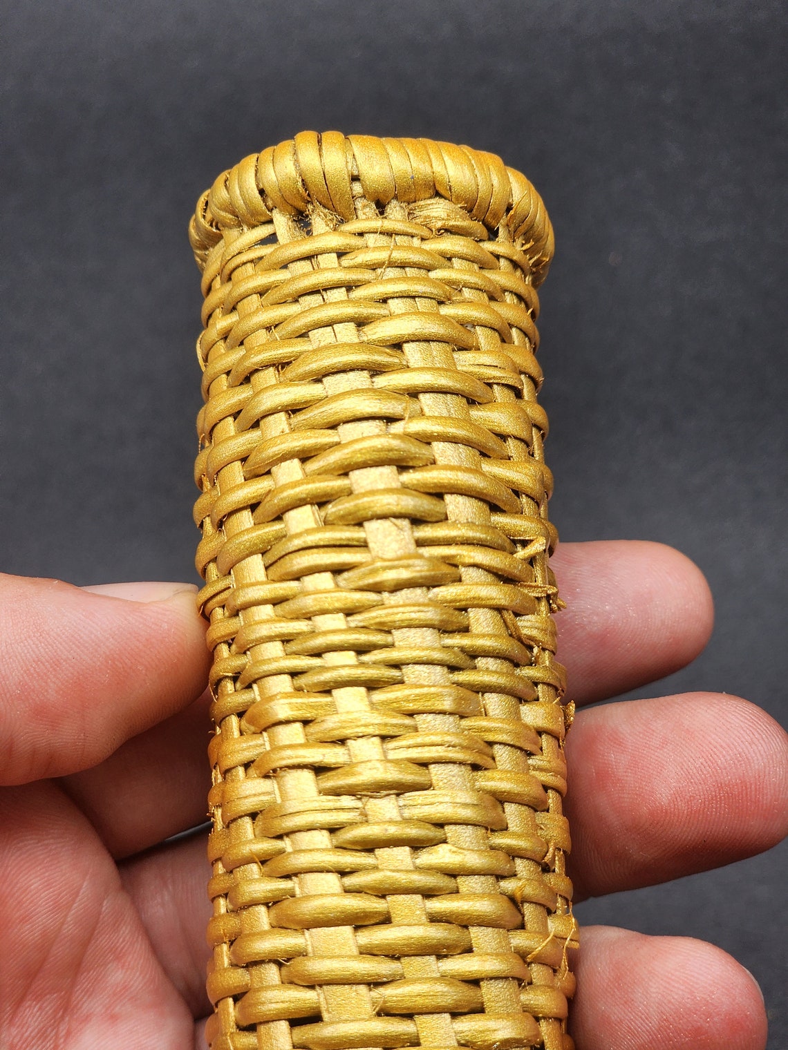 Bingo Buchaka Shaker Wicker Jug Woven Vase Bingo Game Gold Gilding Gift ...