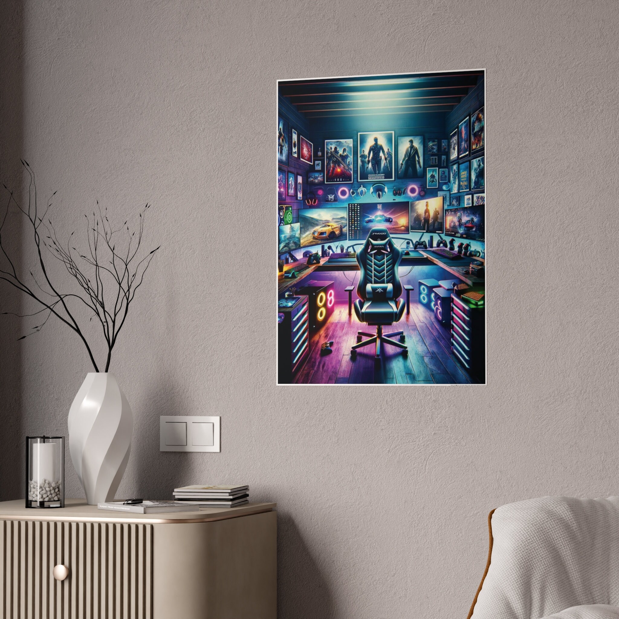 Gamer Room Poster! the Ultimate Gaming Room Poster, Image Packed With ...