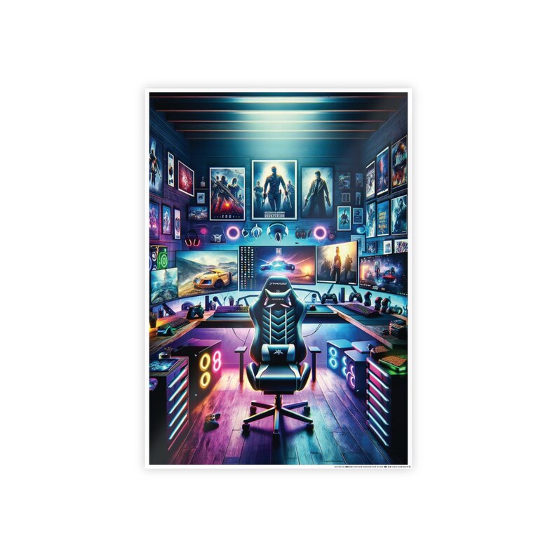 Gamer Room Poster! the Ultimate Gaming Room Poster, Image Packed With ...