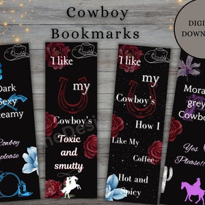 Printable Cowboy Bookmarks - Instant Download | Fun Western Designs for ...