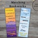 Printable Matching Bookmarks for Booktok Lovers Cute, Perfect Gift for ...