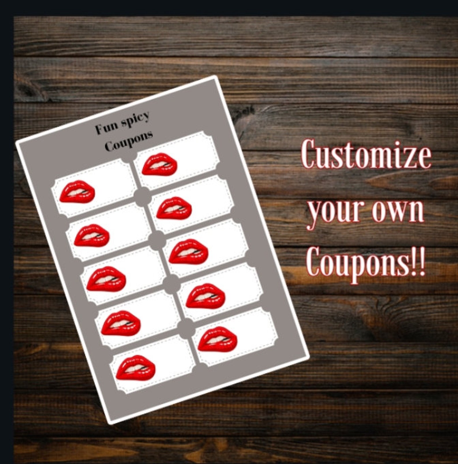 Fun and Flirty Love Coupons | Steamy Love Coupons | Unique Love Coupons ...