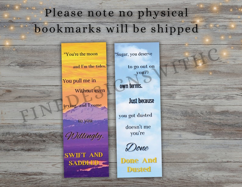 Printable Matching Bookmarks for Booktok Lovers Cute, Perfect Gift for ...