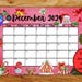 Editable Printable December 2024 Calendar - Santa & Reindeer Christmas ...