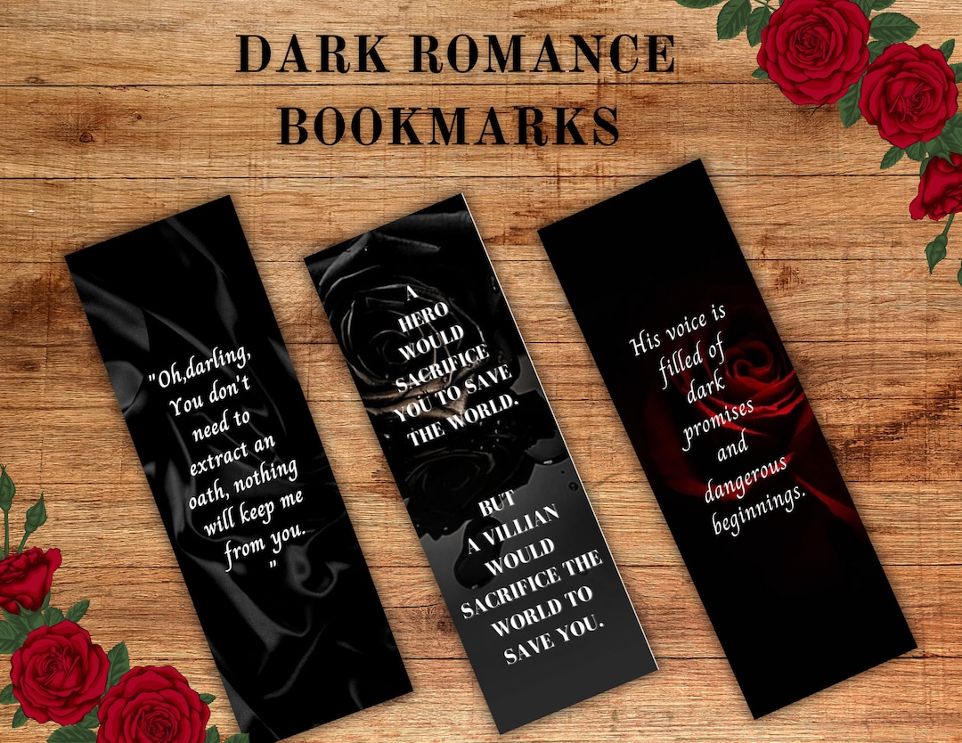 Dark Romance Reader Bookmarks Digital Printable Bookmarks Spicy ...