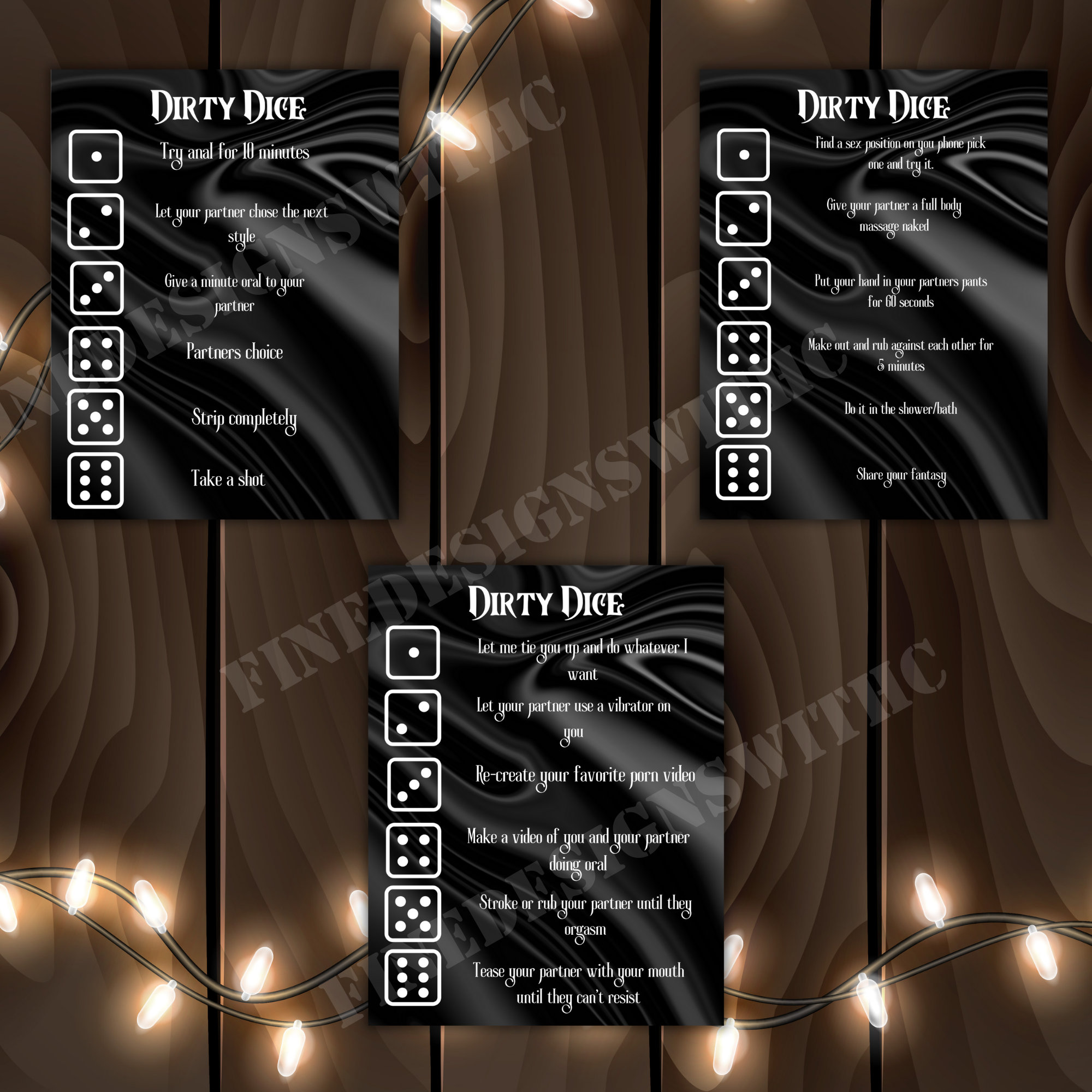 Dirty Dice Game , Couples Games , Adult Games for Couples , Printable ...