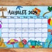 Printable August 2024 Calendar Instant Download, Monthly Planner ...