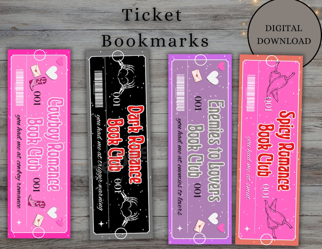 Digital Printable Bookmarks, Enemies to Lovers, Dark Romance Bookmark ...