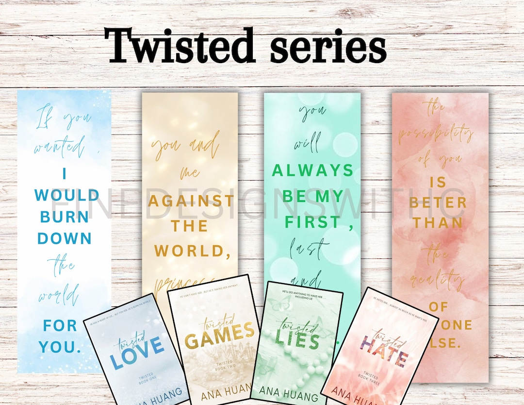 Must-have Digital Bookmarks for Fans of the Thrilling Twisted Series by ...