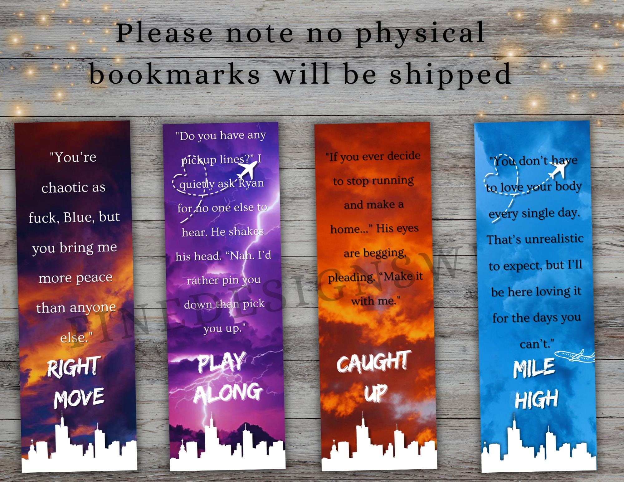 Printable Windy City Series Bookmarks Chicago Skyline Art Unique Gift ...