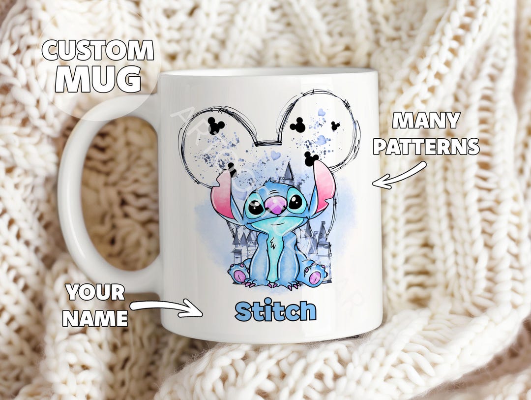 Custom Lilo & Stitch Mug - Personalized Mug, Gift for Kids, Stitch ...