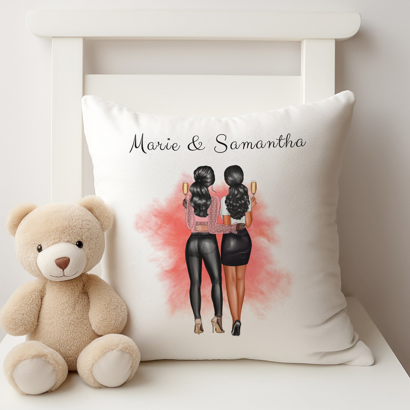 Best Friends Pillow - Girls Gift, Personalized Pillow, Custom Gift ...