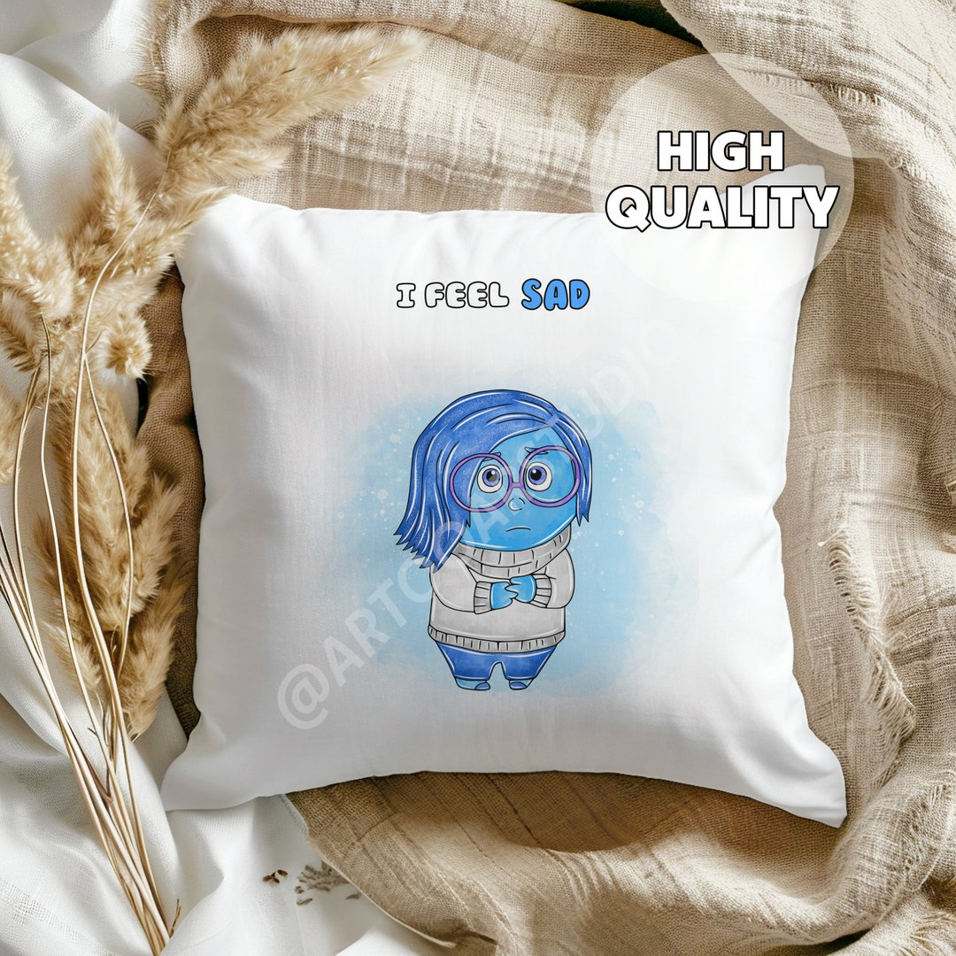 Sadness Inside Out 2 Pillow - Its Okay to Feel of the Feels, Gift for ...