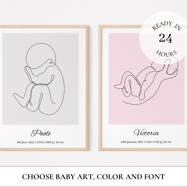 Personalised Baby Sketch - Etsy UK