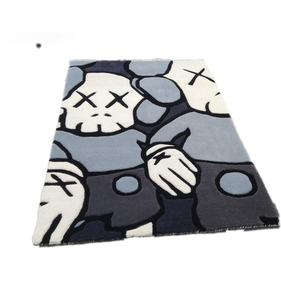 Kasw Rug,hand Tufted Kaws Carpet,handmade 100% Wool Tufted Rugs ...