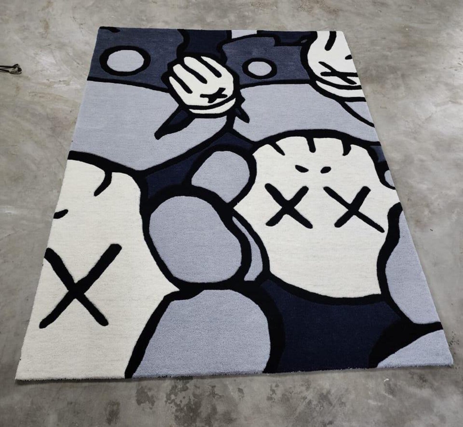 Kasw Rug,hand Tufted Kaws Carpet,handmade 100% Wool Tufted Rugs ...