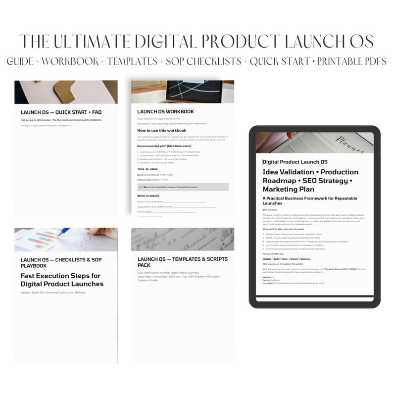 Business Framework for Digital Product Launch: Validation, Marketing ...