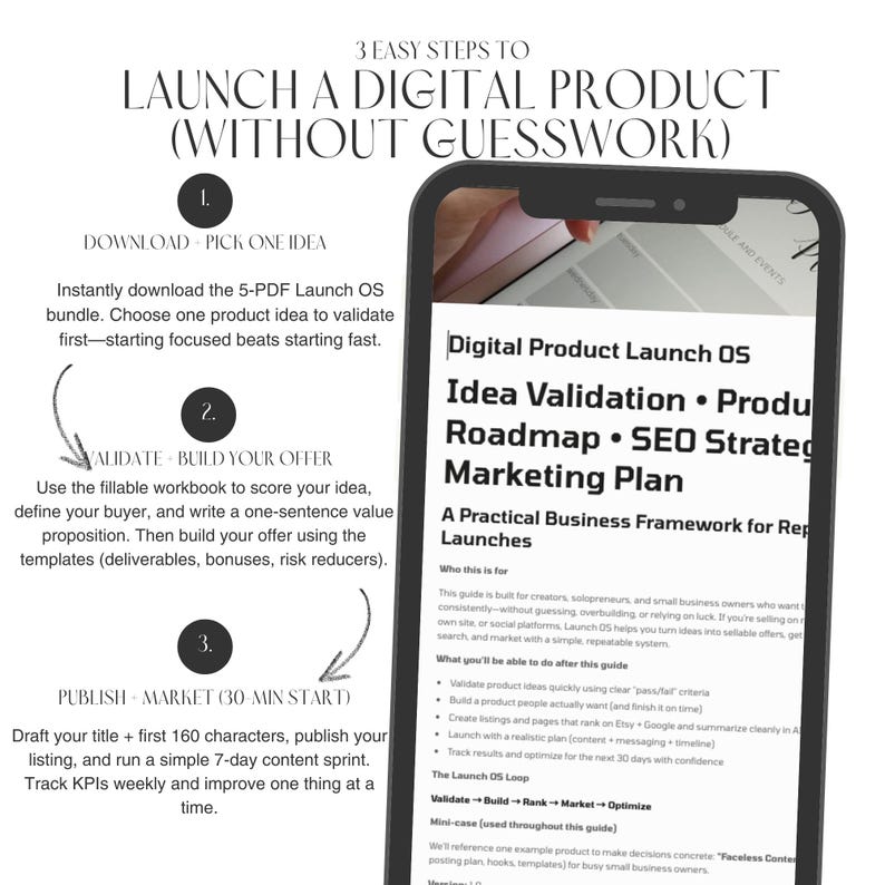 Business Framework for Digital Product Launch: Validation, Marketing ...