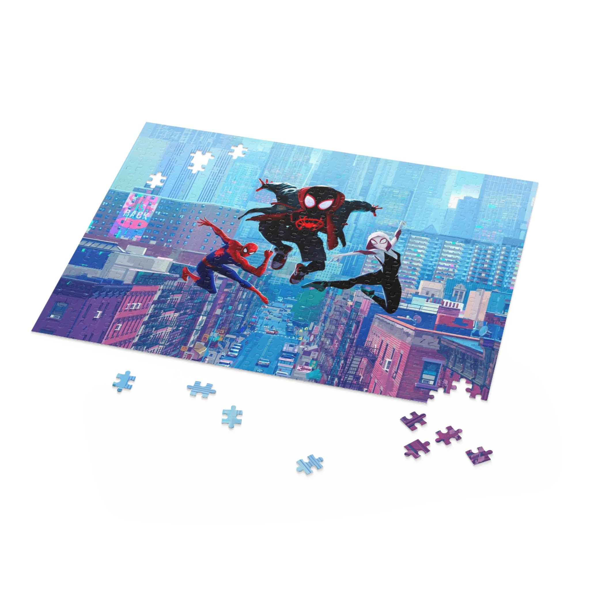 Spider-Man Into the Spider-Verse Jigsaw Puzzle, Superhero Jigsaw Puzzle ...