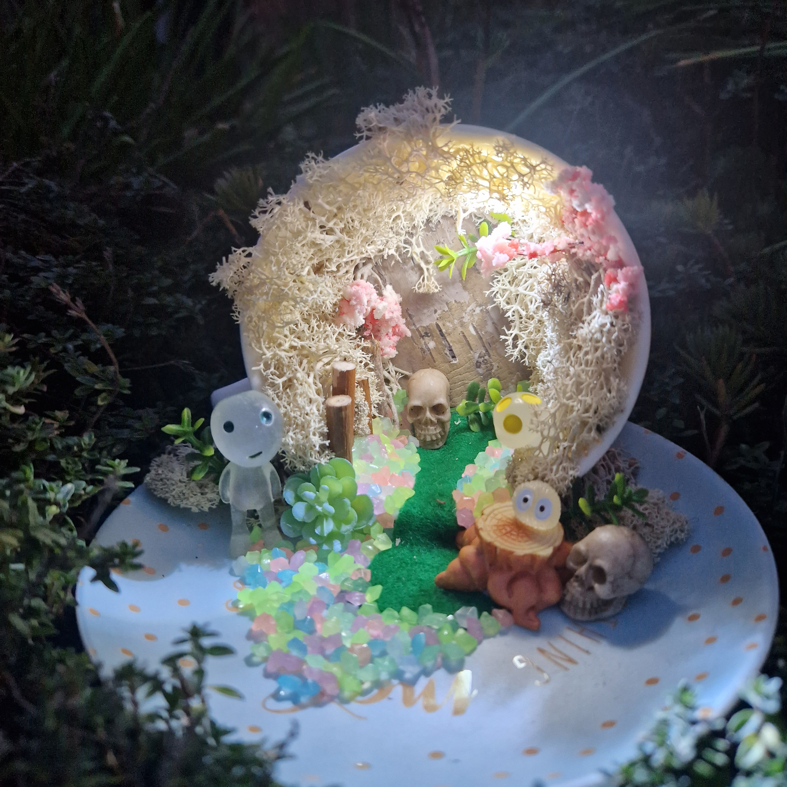 Kodama(tree Spirit) / Alien in a Teacup, Glow in the Dark With Light ...