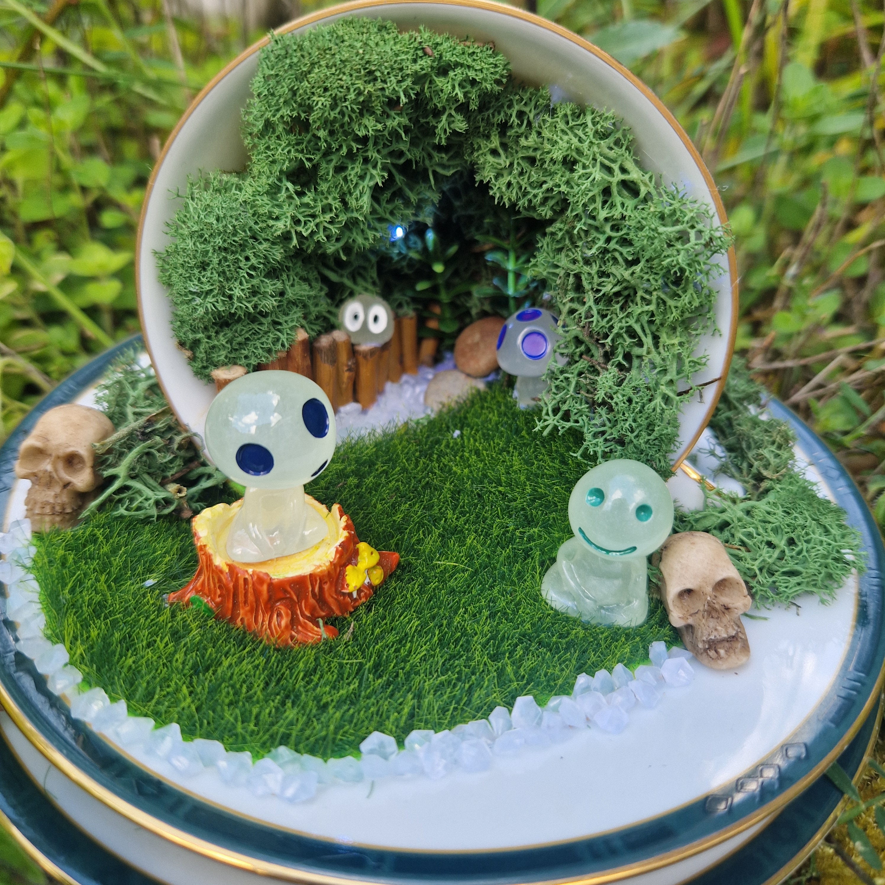 Kodama(tree Spirit) / Alien in a Teacup, Glow in the Dark With Light ...