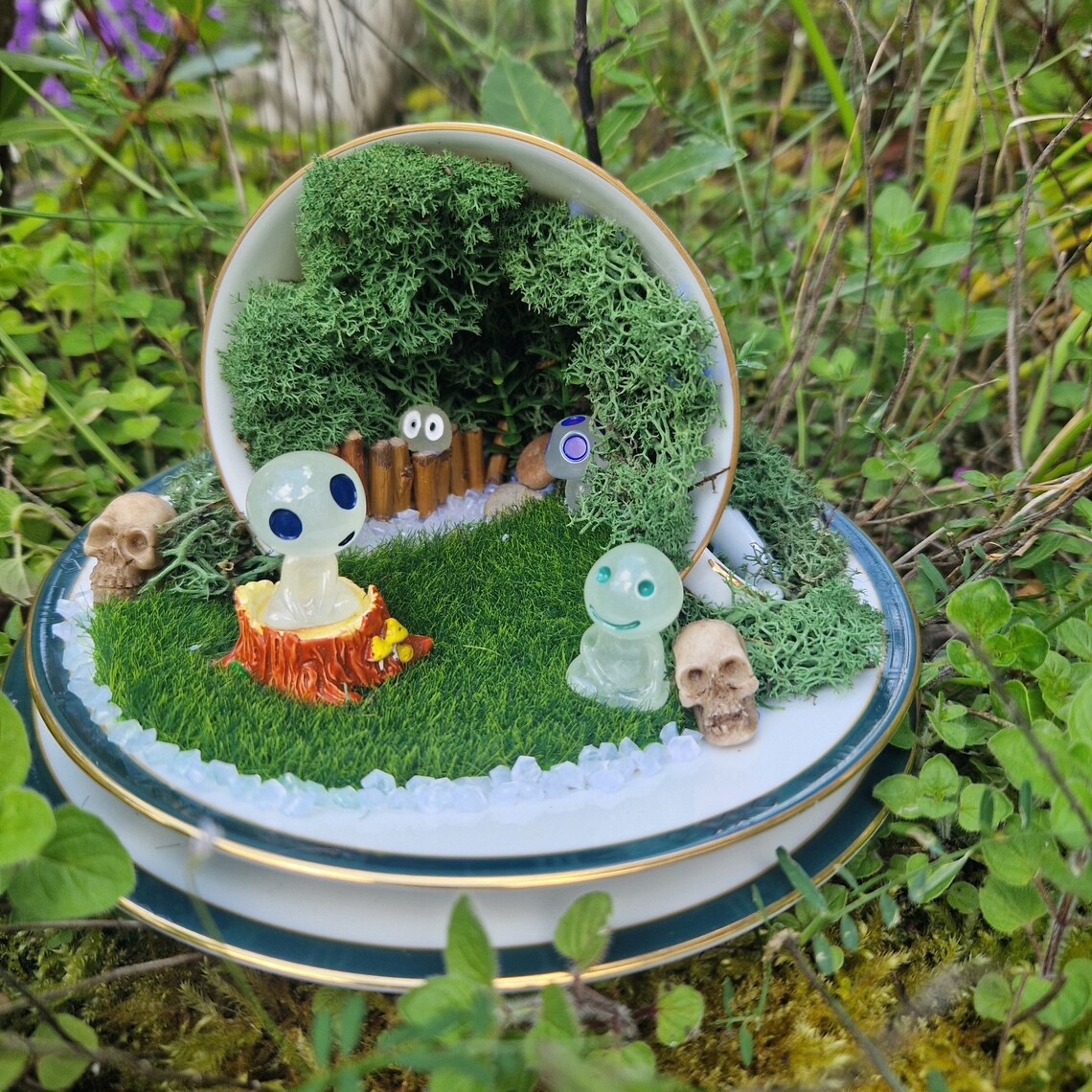 Kodama(tree Spirit) / Alien in a Teacup, Glow in the Dark With Light ...