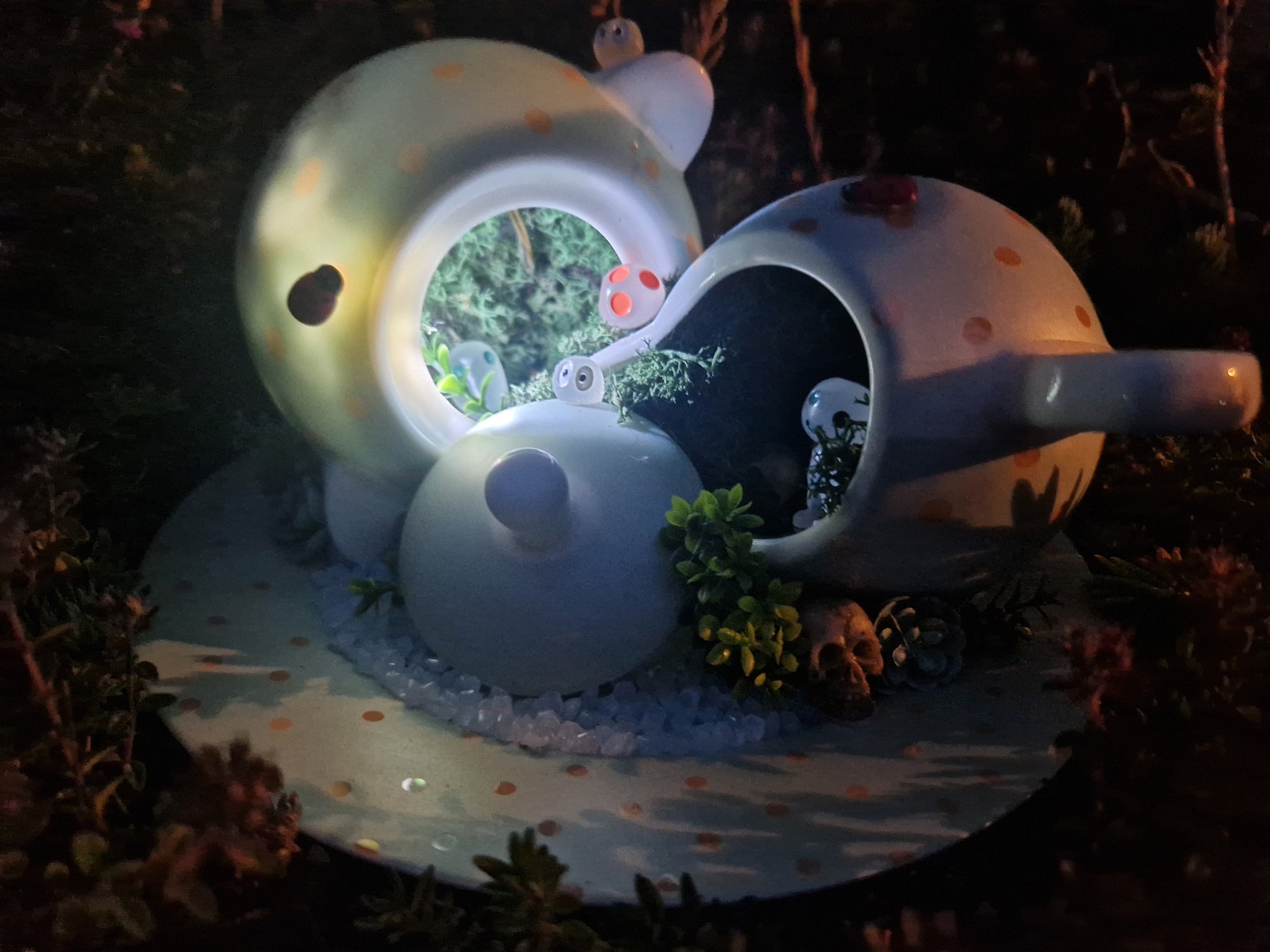 Kodama(tree Spirit) / Alien in a Teacup, Glow in the Dark With Light ...