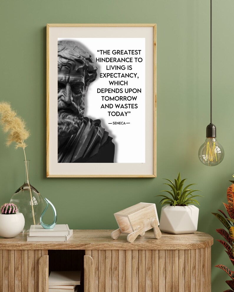 Seneca Philosophy Quote, Stoicism Poster, Stoic Gift, Stoicism ...