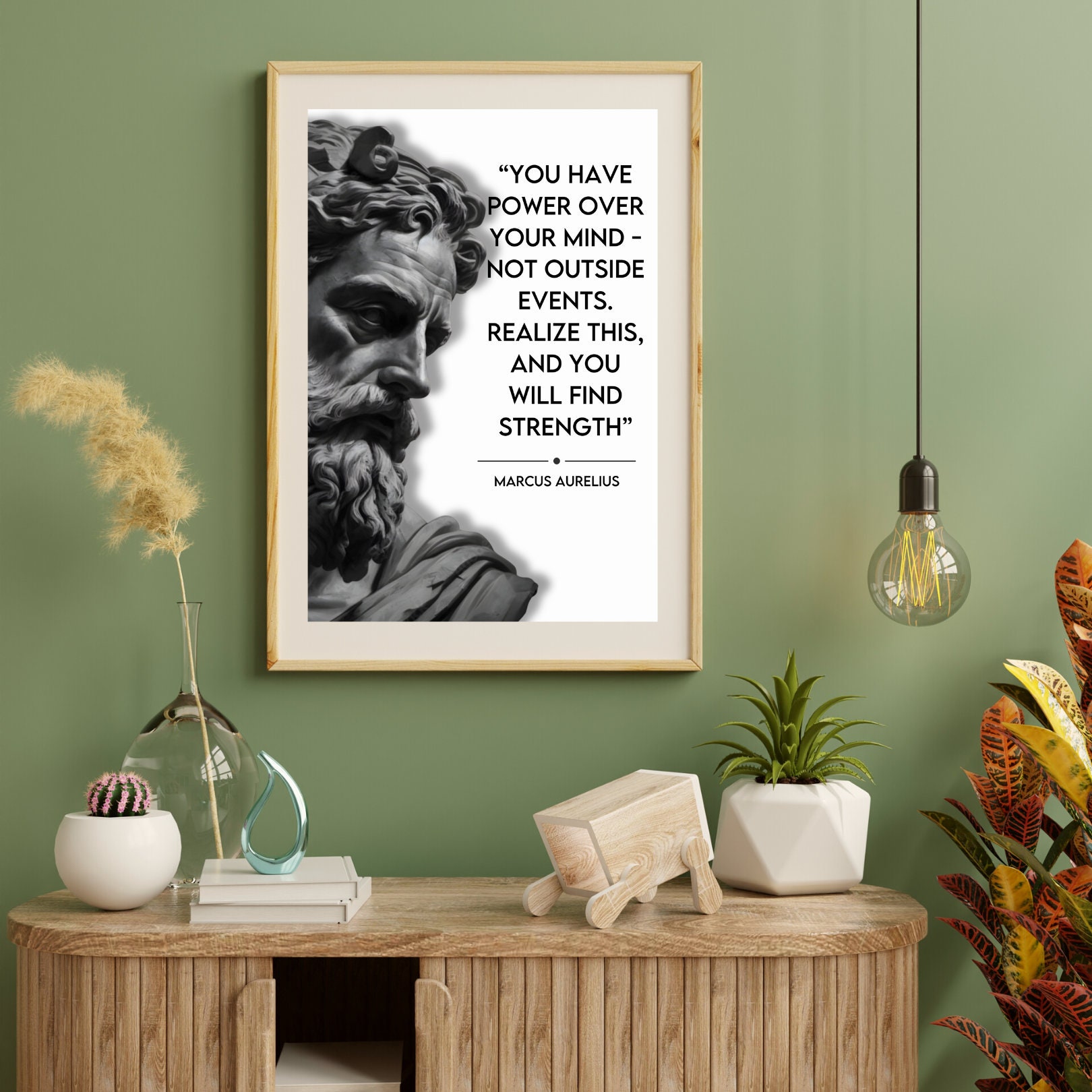 Stoic Wall Art Poster, Marcus Aurelius Design Prints, Stoicism Wall Art ...