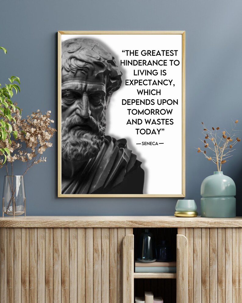 Seneca Philosophy Quote, Stoicism Poster, Stoic Gift, Stoicism ...