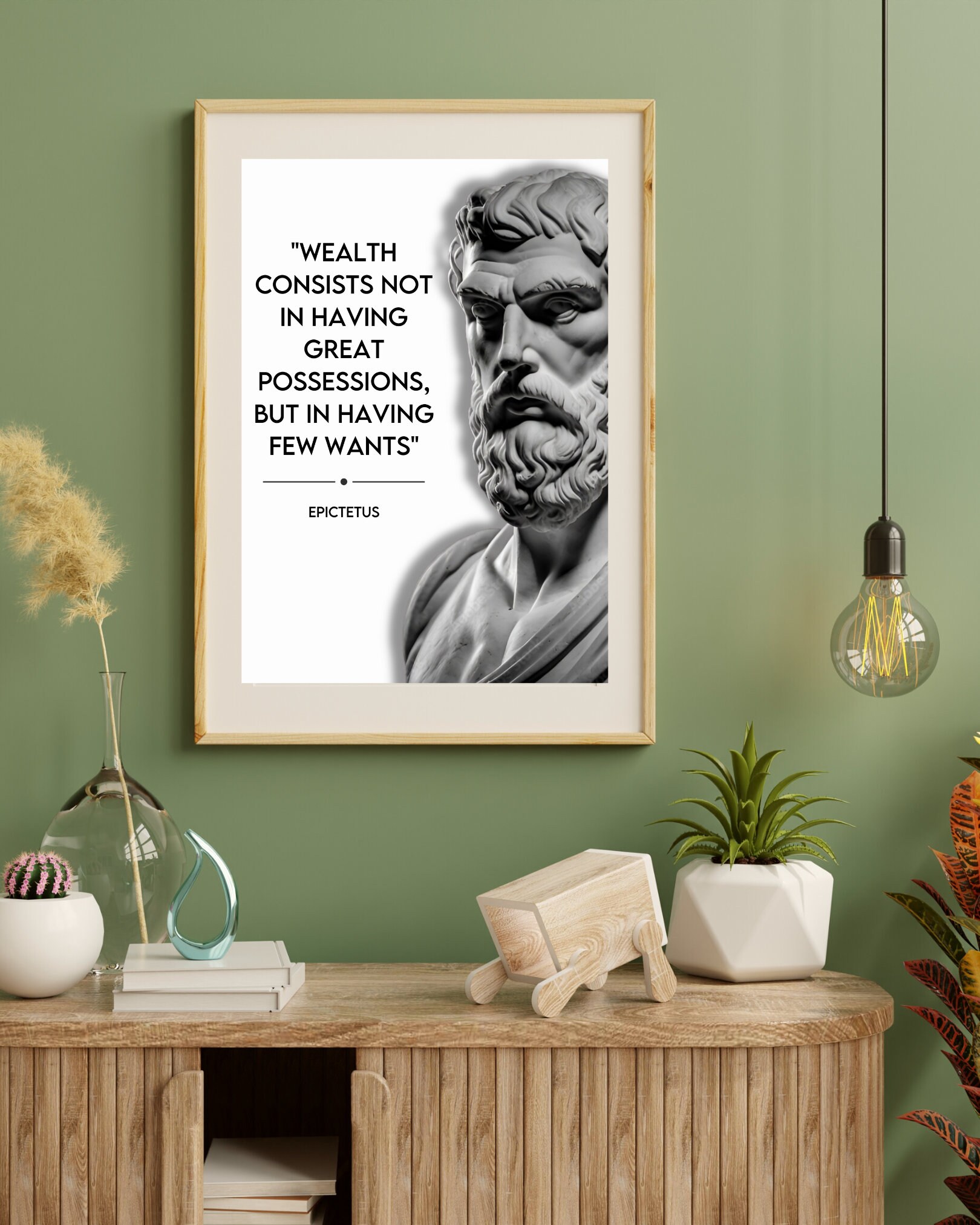 Epictetus Philosophy Quote, Stoicism Poster, Gift for Stoics ...