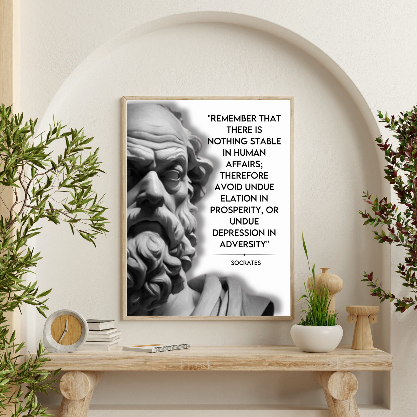 Socrates Quote Poster, Socrates Quote Wall Art, Athenian Philosopher ...