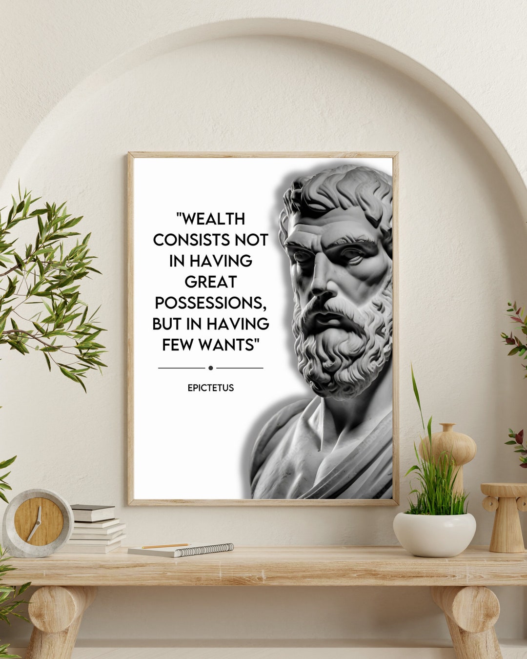 Epictetus Philosophy Quote, Stoicism Poster, Gift for Stoics ...